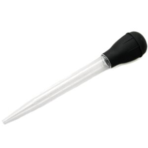 chef craft classic baster with clear tube, 11.5 inches in length, black