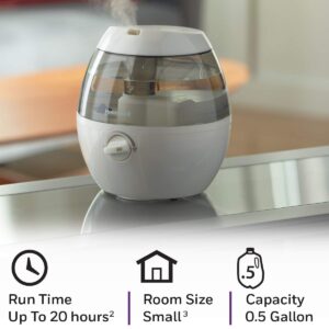 Honeywell HUL520W MistMate Ultrasonic Cool Mist Humidifier, White – Cool Mist Humidifier for Bedroom, Home or Office