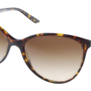 Versace VE 4260 108/13 Havana Plastic Cat Eye Sunglasses Brown Gradient Lens