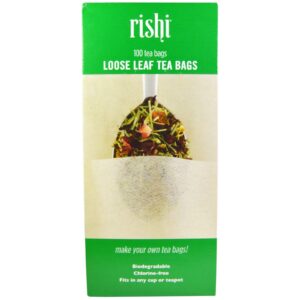 rishi natural fiber tea filters, 100 ct