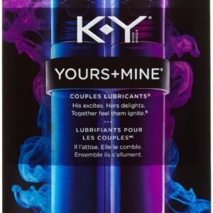 K-Y Yours + Mine Personal Lubricants For Couples 2 ct