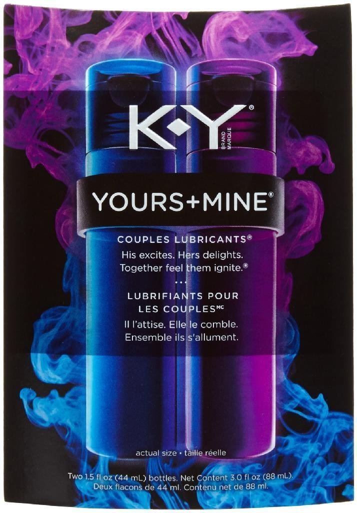 K-Y Yours + Mine Personal Lubricants For Couples 2 ct