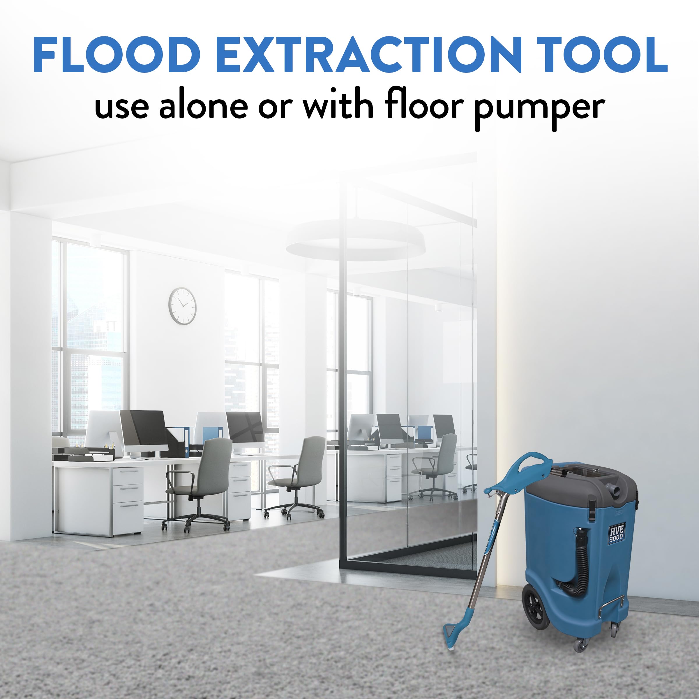 Dri-Eaz Ergonomic Flood Extraction Tool for Use With Water Extractor Vacuum (F511), For Residential, Commercial, and Industrial Use