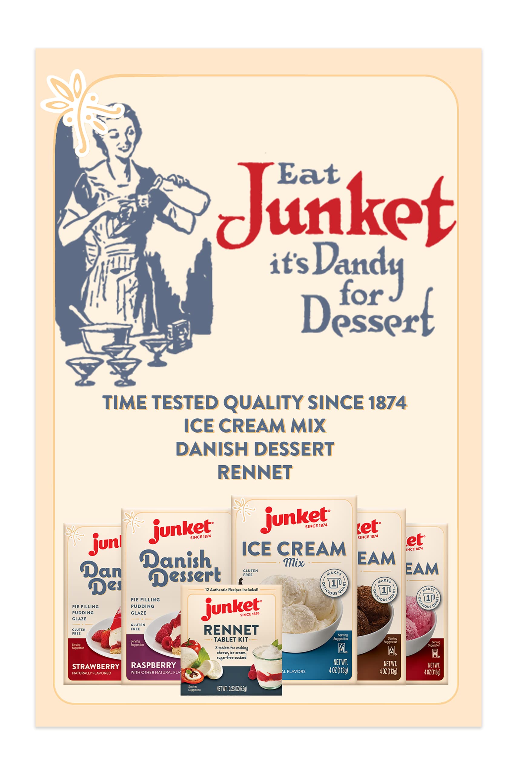 Junket Rennet Tablets, 0.23 Ounce (Pack of 6)