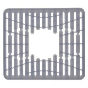 oxo good grips silicone sink mat - small,silver