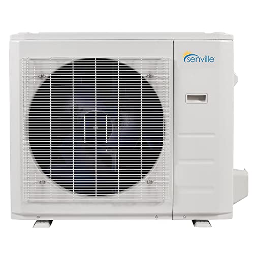 Senville SENA-18HF/D Dual Zone Mini Split Air Conditioner Heat Pump, 18000 BTU, Works with Alexa, White