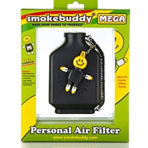 Smoke Buddy Mega Personal Air Purifier Cleaner Filter Removes Odor - Black