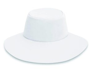 wallaroo hat company – women’s aqua hat – upf 50+ sun protection, packable design featuring a chin strap for medium crown sizes – water friendly sun hat for beach, poolside and adventures (white)