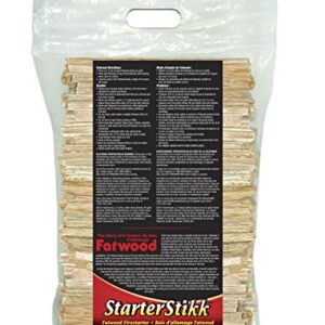 Pine Mountain, Fatwood StarterStikk, Natural Firestarting Sticks for Campfire, Fireplace, Wood Stove, Fire Pit, Indoor & Outdoor Use, 10 Pound