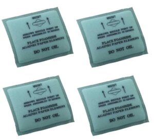 briggs & stratton oem 493537s 493537s-4 pre-filters (4 pack)