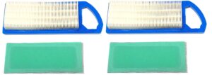 2 air filters plus 2 pre-filters, air filters 795115 797008 794472 697153 697014 697634 698083 695547 697776 pre-filter - compatible with: 697015 gy20573 m147489 m149171