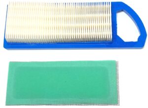 briggs & stratton replacement air filter for briggs & stratton 697153, 697014, 697634, 698083, 795115; includes pre-filter 697015