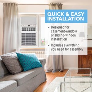 PerfectAire 10,000 BTU Slider Air Conditioner Window A/C - Casement, 10000, Gray