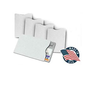 10x rfid blocking credit card"dupont tyvek" sleeves for wallet or purse. protect your debit cards, credit cards and ids from identity theft skiming.