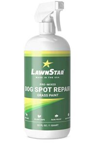 dog spot repair grass paint, pre-mixed & ready to spray - covers brown burn patches on lawn (32 fl oz)