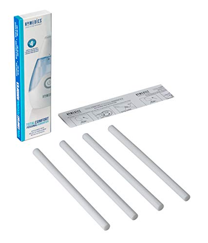 Homedics TotalComfort Personal Humidifer Replacement Wicks, 4 Pack - Works with Homedics UHE-CM15 Ultrasonic Humidifier – Humidifier Filter Replacement Prevents Mineral Build-Up