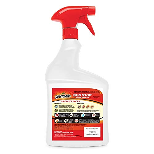 Spectracide Bug Stop Home Barrier, Kills Ants, Roaches and Spiders On Contact, Indoor and Outdoor Insect Control, 32 fl Ounce Ready-To-Use Spray