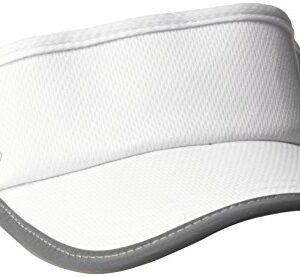 Headsweats Lightweight Performance Running Reflective Visor, White, One Size