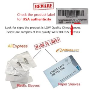 10x RFID Blocking Credit Card"DuPont TYVEK" Sleeves for wallet or purse. Protect your debit cards, credit cards and IDs from identity theft skiming.