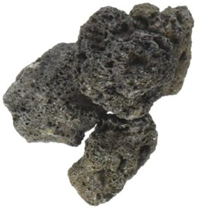 pleasant hearth lvr100 lava rock, 5 lb, charcoal