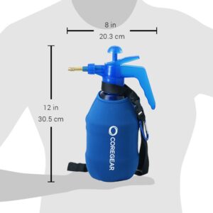 CoreGear (ULTRA COOL XL USA Misters 1.5 Liter Personal Pump Water Mister & Sprayer With Full Neoprene Jacket… (Blue)