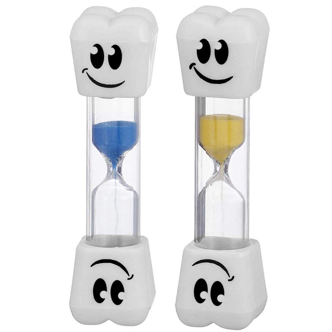 Smile Tooth 2 Minute Sand Timer Assorted Colors (2 Pack)