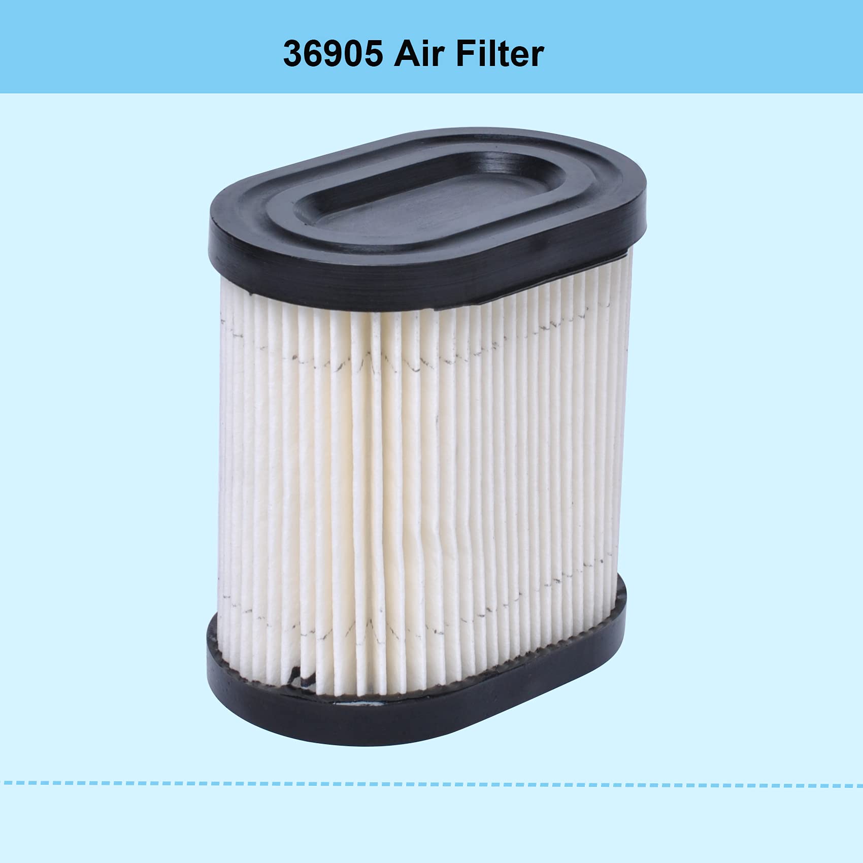 36905 Air Filter for Compatible with Tecumseh 740083A Toro Craftsman Lawn Mower Air Filter Replacement (Pack of 5)