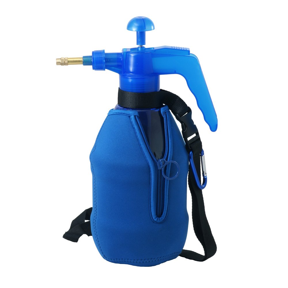 CoreGear (ULTRA COOL XL USA Misters 1.5 Liter Personal Pump Water Mister & Sprayer With Full Neoprene Jacket… (Blue)