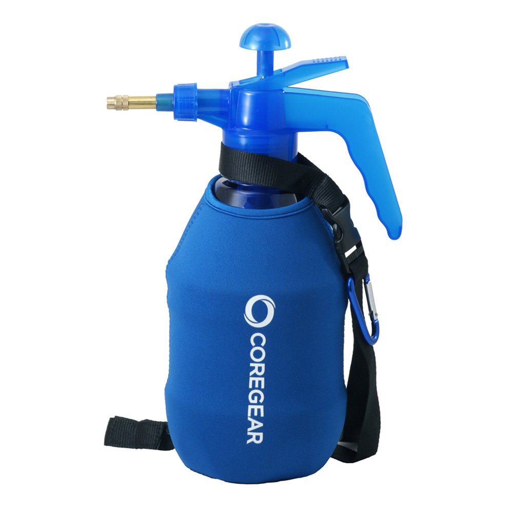 CoreGear (ULTRA COOL XL USA Misters 1.5 Liter Personal Pump Water Mister & Sprayer With Full Neoprene Jacket… (Blue)