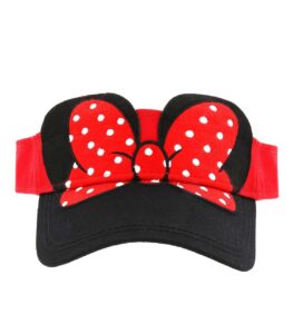 disney parks exclusive minnie mouse bow visor hat adult size