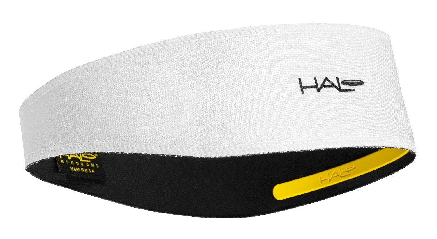 Halo Headband Sweatband Pullover, White and Black - 2 Pack