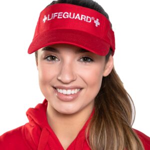 LIFEGUARD Official Adjustable Visor (Red)