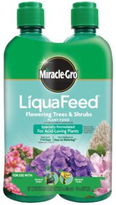 miracle-gro liquafeed flowering trees & shrubs plant food 2-pack refills