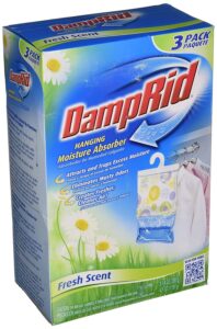 damprid fg83k 14-ounce hanging moisture absorber fresh scent, 3-pack