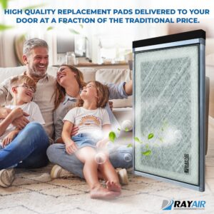 RayAir Supply 16x25 Replacement Filter Pads Compatible with Dynamic Air Cleaner 16X25 Refill (3 Pack) White