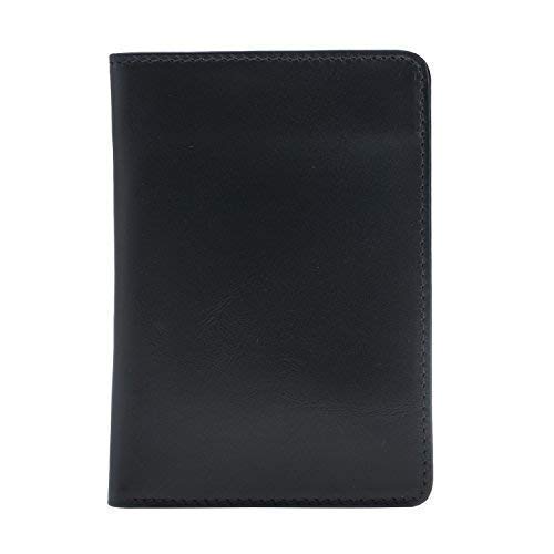 Police Badge Wallet, All Leather, Fits Any Shape Badge with a Pin Back- Black