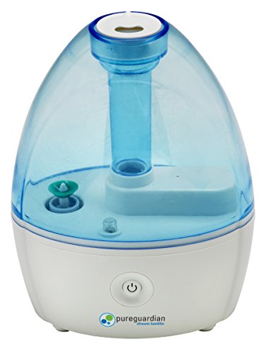 Pure Guardian H910BL Ultrasonic Cool Mist Humidifier, 14 Hrs. Run Time, 210 Sq. Ft. Coverage, Small Rooms, Quiet, Filter Free