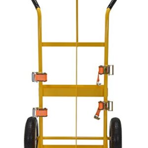 Vestil CYL-EH Steel Torch Cart-Lift Eye with Pneumatic Wheels 23 in. x 34-1/2 in. x 66-3/8 in. 500 Lb. Capacity Yellow