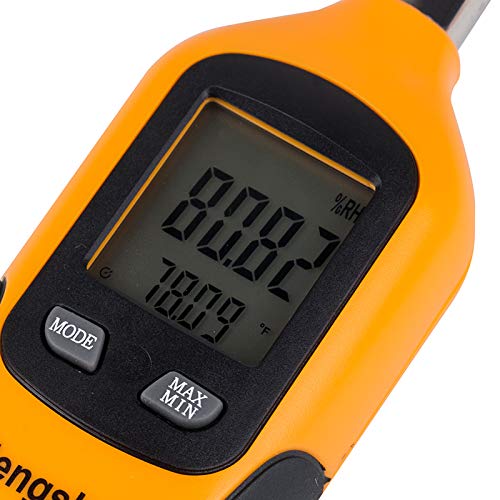 Mengshen® Digital Temperature and Humidity Meter - with Dew Point and Wet Bulb Temperature - Battery Included, M86