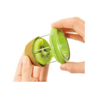 fast peel any fruit or soft vegetable with ease. kiwi slicer peeler pitter scooper, mango and kimi corer, kiwi fruit scoop kitchern tool_green