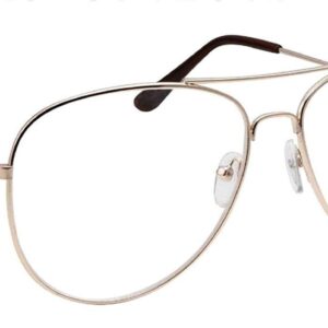 SHAMZBEST Clear Lens Aviator Eyeglasses Classic Retro