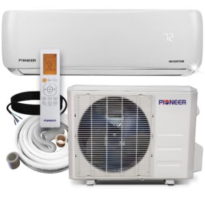 pioneer air conditioner wys012a-20 wall mount ductless inverter+ mini split heat pump, 12000 btu-110/120v