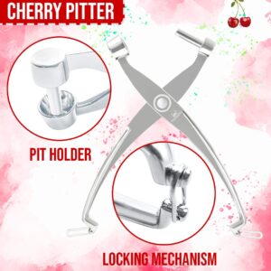 ProTensils Cherry Pitter Tool Pit Remover with Locking Mechanism | Cherry Picker | Cherry Seed Remover for Baking, Olive Pitter Kitchen Accessories | Cherry Pitter Machine for Making Cherry Dishes