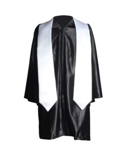 mygradday unisex plain graduation stole for kinergarten and elementary school length 50'',12 colors