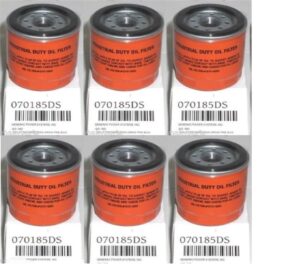 (6 pk) original 070185ds generac generator oil filters fits gn190, gn220, 4000xl