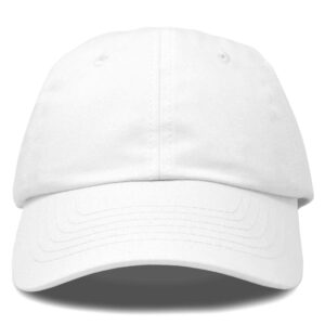 DALIX Womens Hat Lightweight 100% Cotton Cap in White