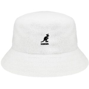 kangol bermuda bucket hat for men and women, fun bucket hat, white, x-large