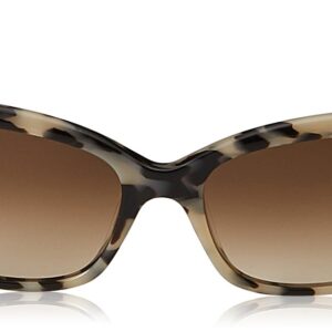 Kate Spade New York Women's Johanna Rectangular Sunglasses, Havana Black, 27 mm