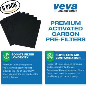 VEVA PREMIUM HEPA FILTER & 6 CARBON PRE-FILTERS