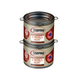 sterno s'mores heat fuel cans, 2-pack, silver